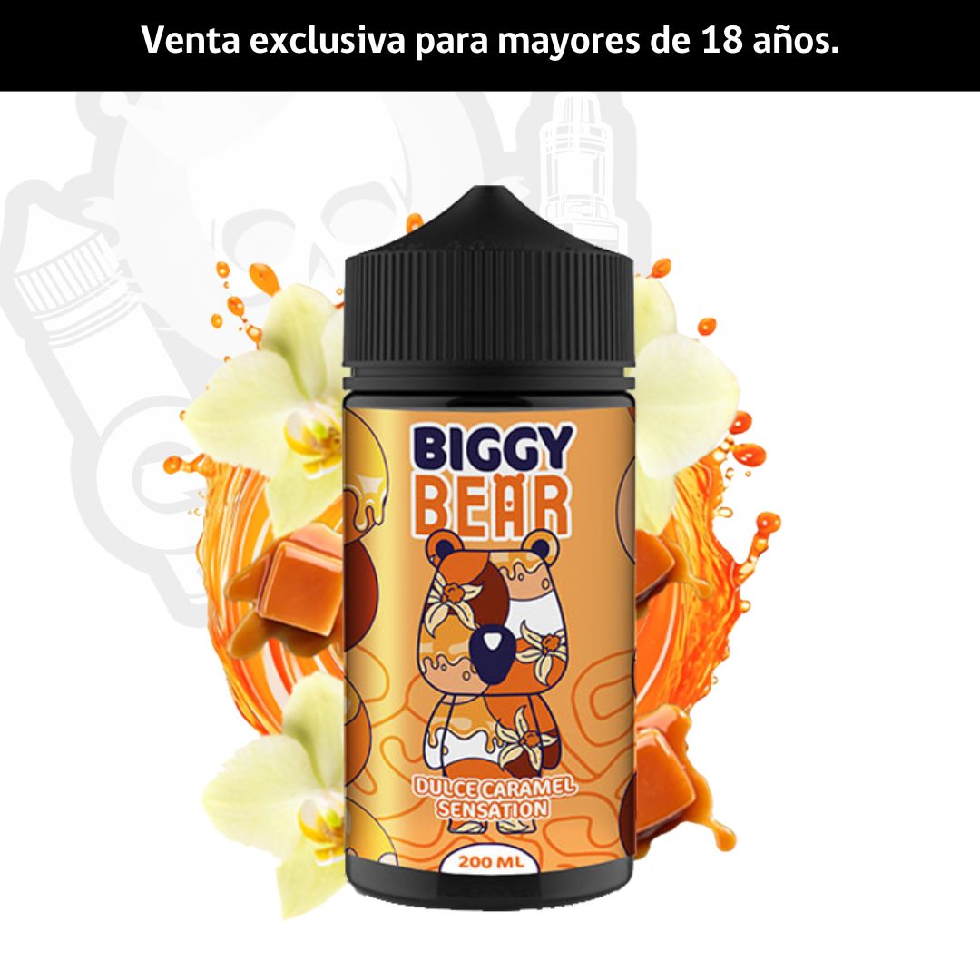 Biggy Bear Dulce Caramel Sensation 200ml - Elixir Vaper Shop y Concentrados