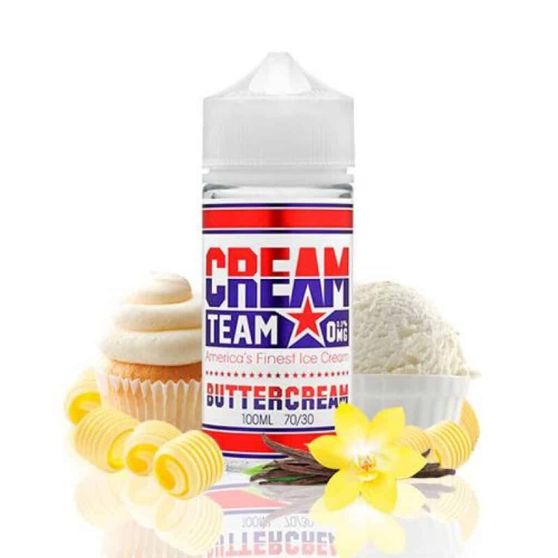 Cream Team Buttercream 100ml + Booster - Elixir Vaper Shop y Concentrados