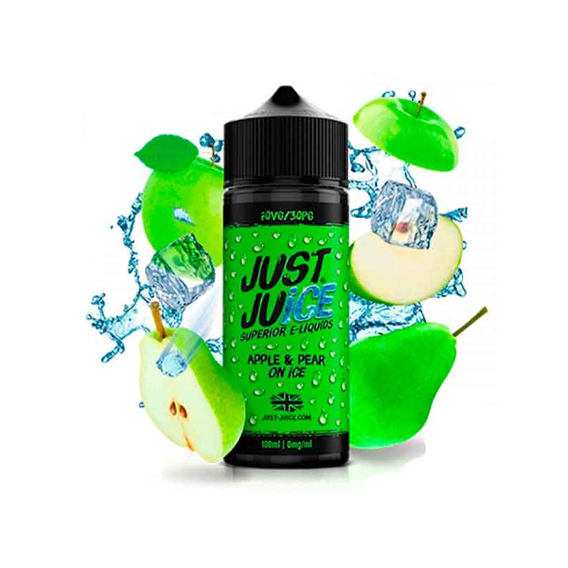 Just Juice Apple & Pear On Ice 100ml + Booster - Elixir Vaper Shop y ...