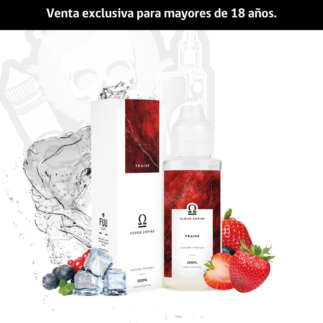 FUU - Cloud Empire Fraise 100ml + Booster para dejar en 3mg - Elixir ...